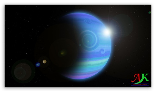 Beautiful blue planet Ultra HD Desktop Background Wallpaper for 4K UHD TV : Tablet : Smartphone