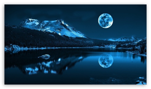 Moon Reflection Ultra HD Wallpaper for 4K UHD TV & Desktop